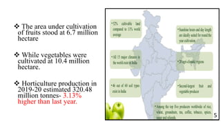 major fruits and vegetables crop in India 2019-20 | PPTX