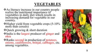 major fruits and vegetables crop in India 2019-20 | PPTX