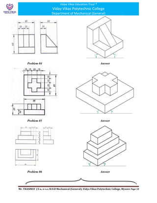 Orthographic Vs Isometric View