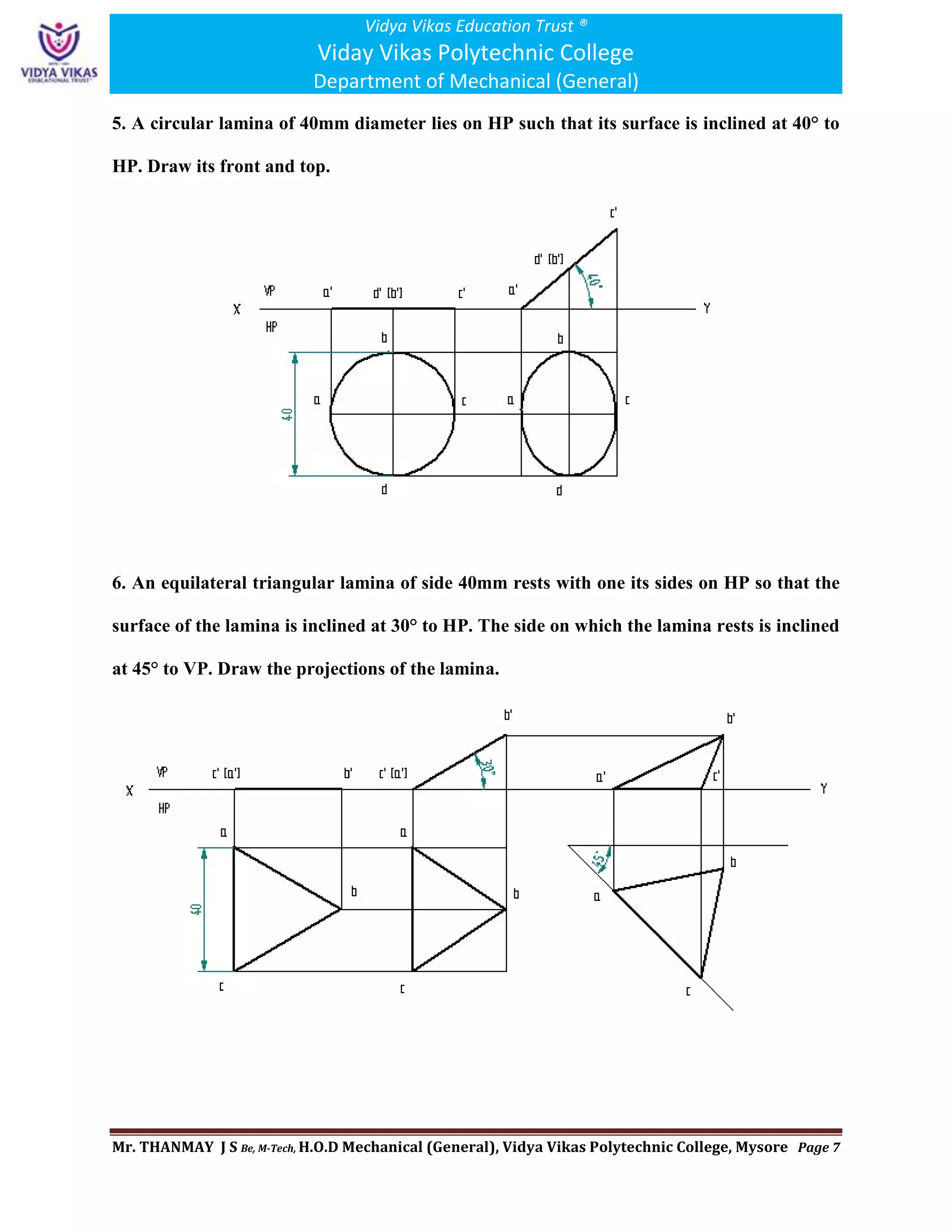 Computer Aided Engineering Drawing 20ME12P Unit – 02 Part 03 ...