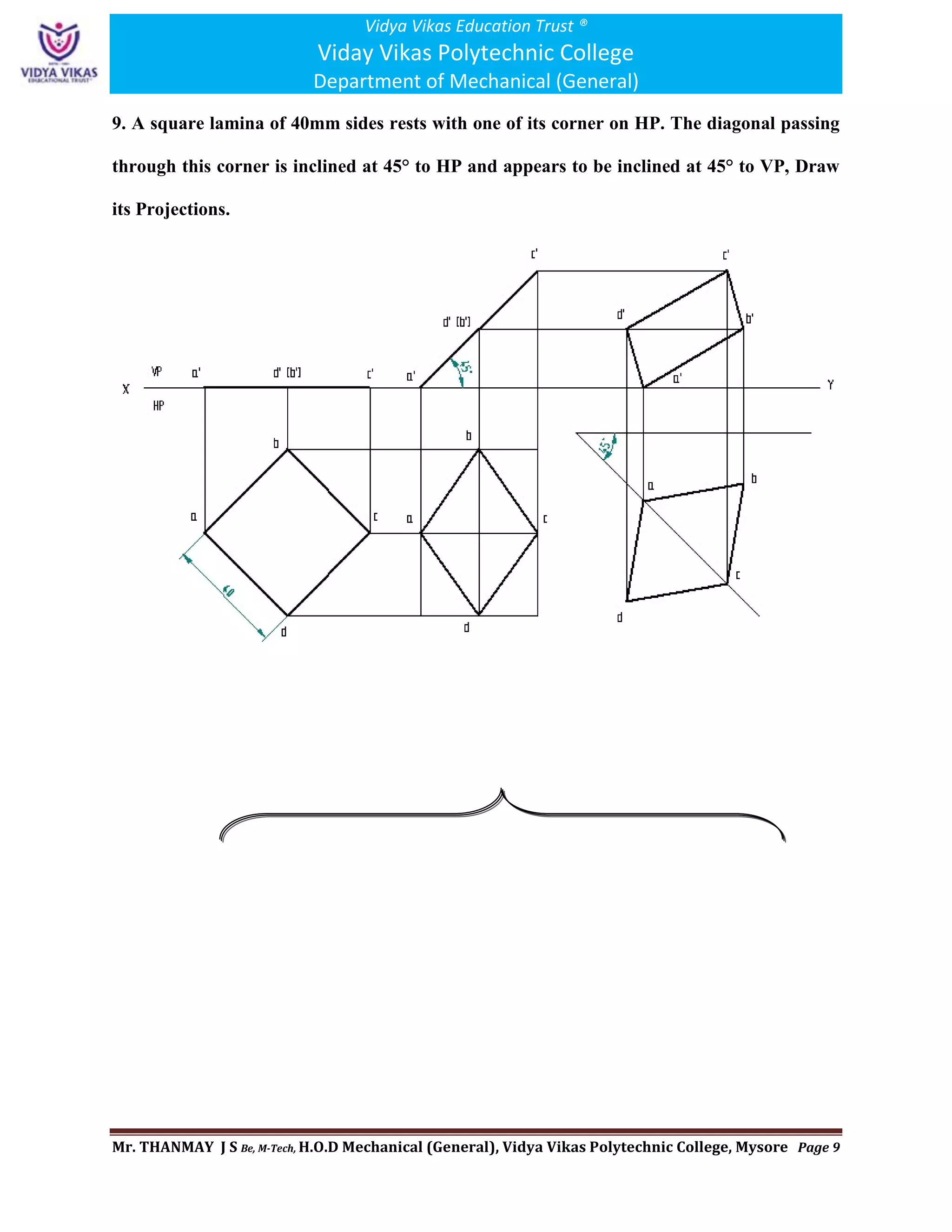Computer Aided Engineering Drawing 20ME12P Unit – 02 Part 03 ...