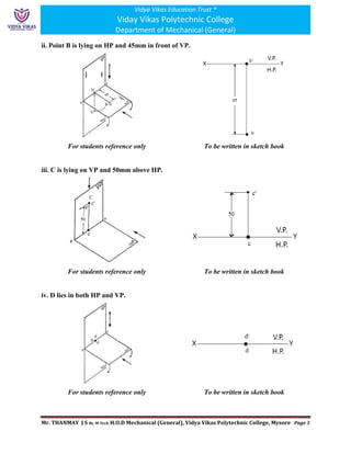 Computer Aided Engineering Drawing (20ME12P) Unit – 02 | PDF | 3-D ...