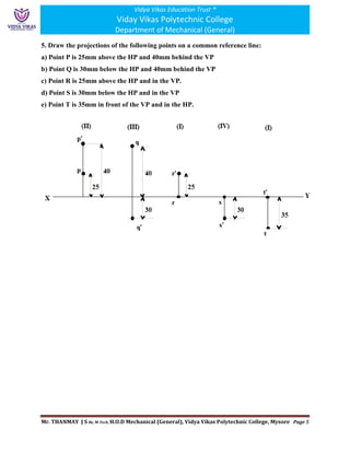 Computer Aided Engineering Drawing (20ME12P) Unit – 02 | PDF | 3-D ...