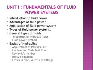 20ME701OE – BASICS OF HYDRAULIC AND PNEUMATIC SYSTEMS.ppt