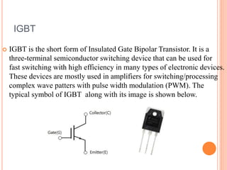 IGBT and their Characteristics | PPTX