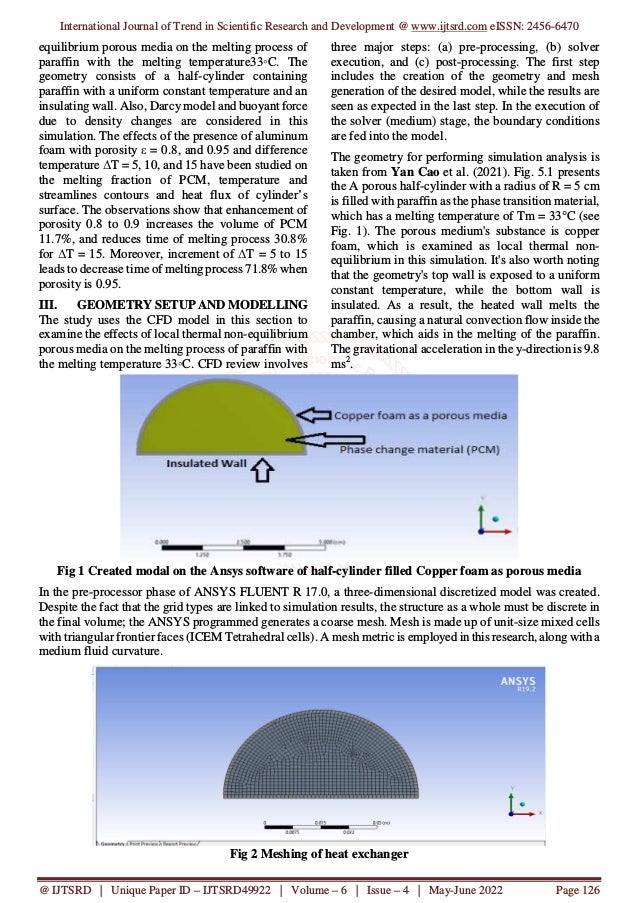 Melting Process of the Phase Change Material inside a Half Cylindrical with Thermal Non ...
