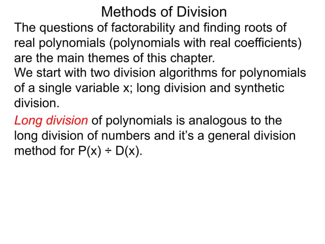 20 methods of division x | PPT