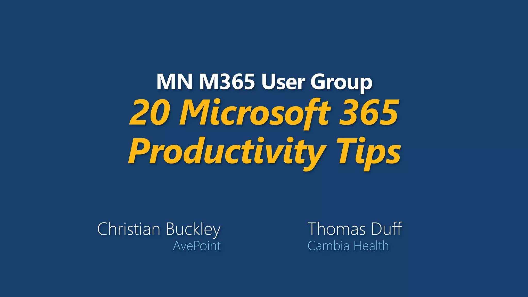 20 Microsoft 365 Productivity Tips | PDF