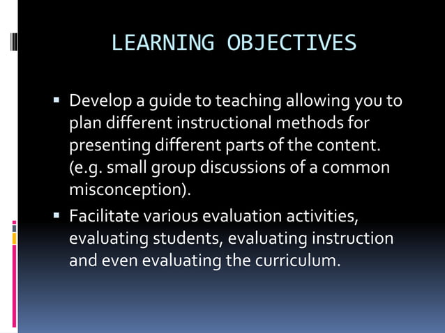 Learning Objective | PPT