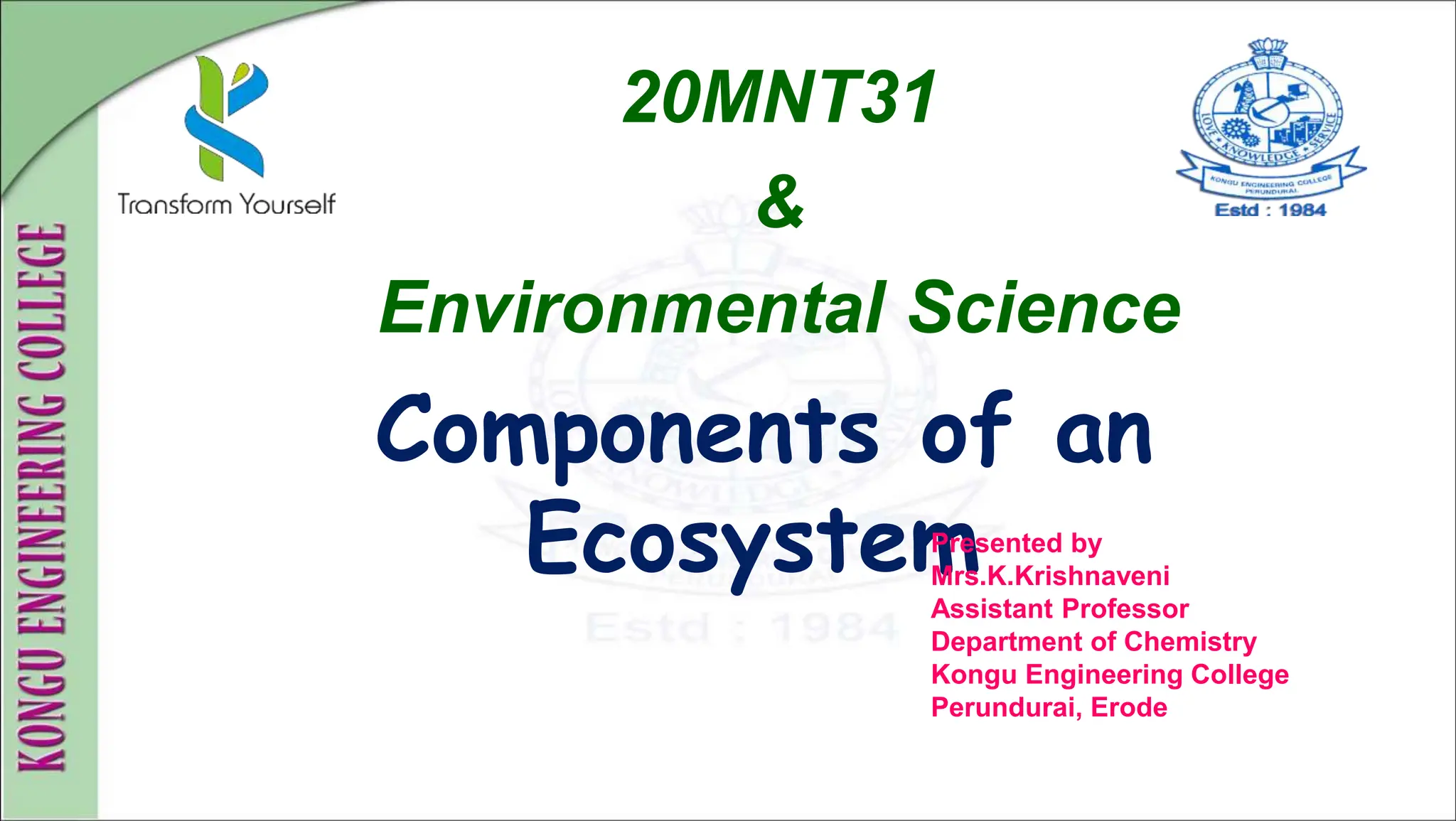 20MNT31 & Environmental Science - Ecosystem (2023-24-II-AIDS-B).ppt