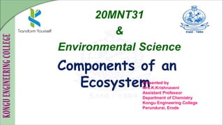 20MNT31 & Environmental Science - Ecosystem (2023-24-II-AIDS-B).ppt