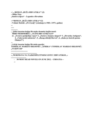 20 most read novels in january 2012 | PDF