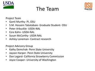 Developing Life Cycle Inventory Data for Science-Based Strawberry ...