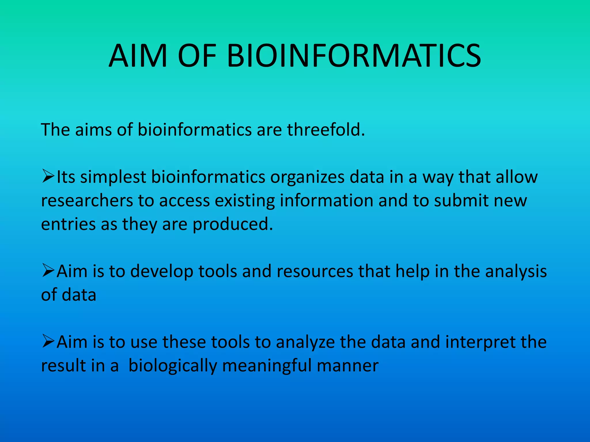 Databases in Bioinformatics | PPTX