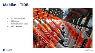 Introducing TiDB - Percona Live Frankfurt | PDF