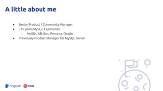 Introducing TiDB - Percona Live Frankfurt | PDF