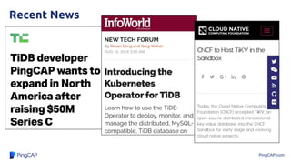 Introducing TiDB - Percona Live Frankfurt | PDF