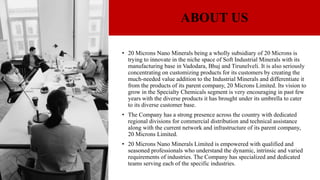 20 Microns Nano Minerals Limited | PPT