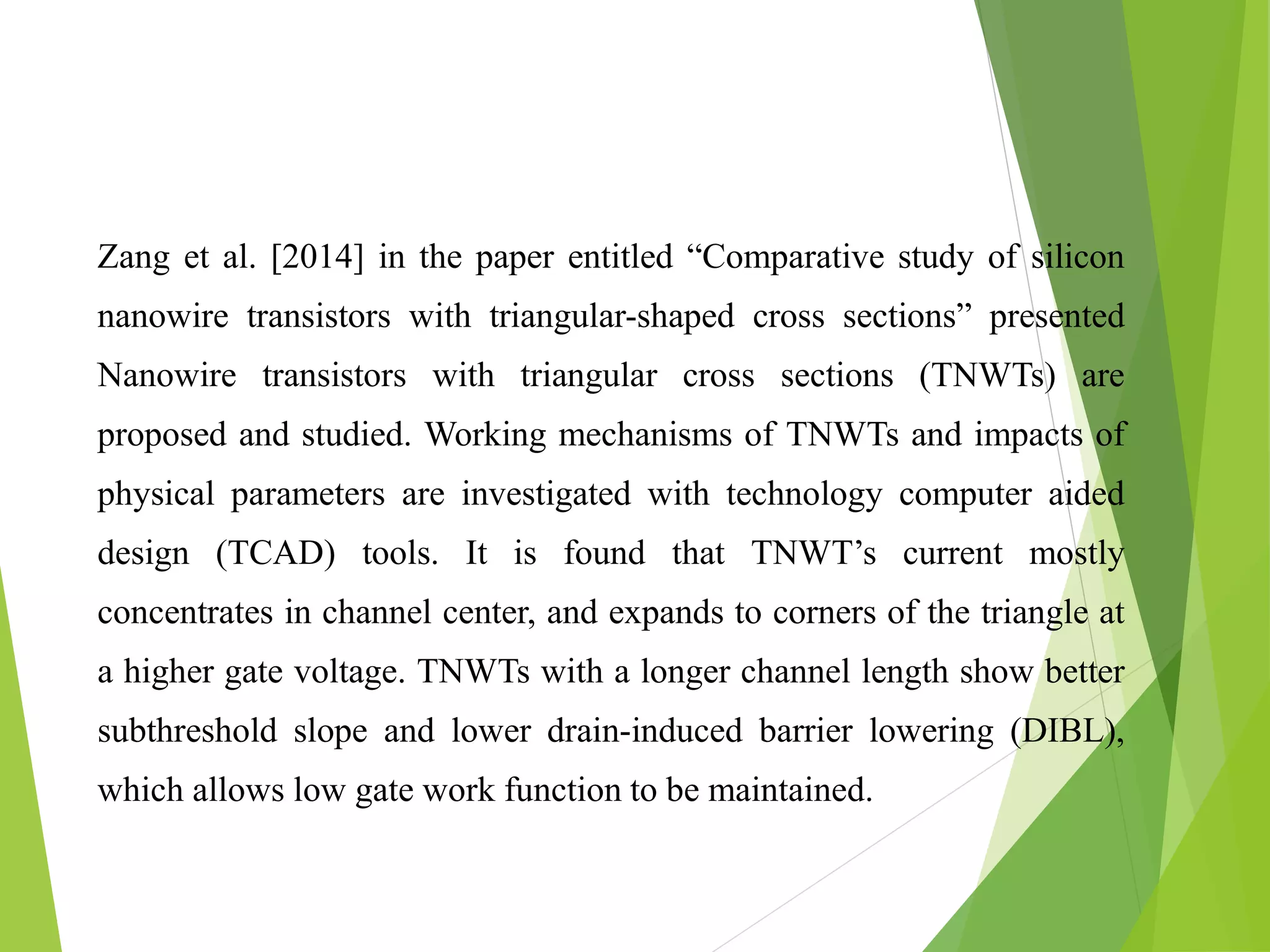 GAA nano wire FET | PPTX