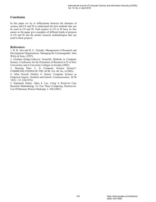 Computer Science Research Methodologies | PDF