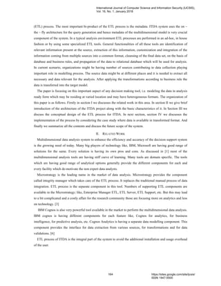 A Software Infrastructure for Multidimensional Data Analysis: A Data Modelling Aspect | PDF