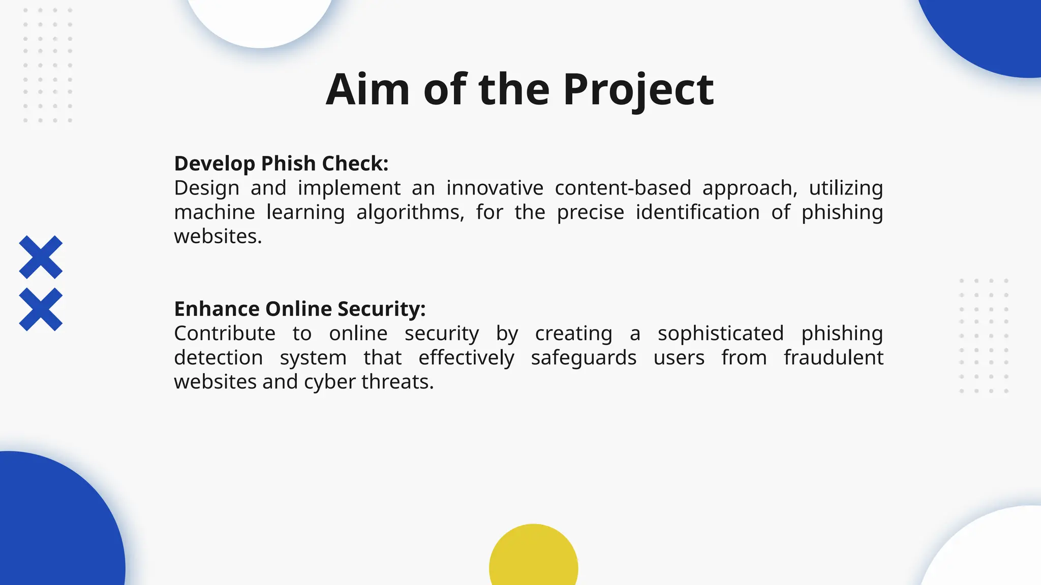 Major Project in college final year submission | PPT