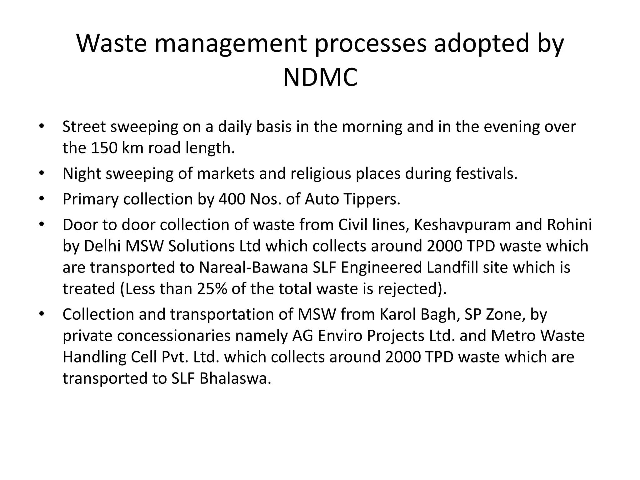 Solid Waste Generation and Management in New Delhi | PPTX