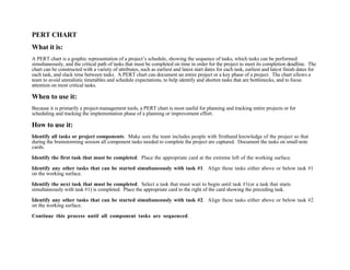 pert chart guide for dummies | PDF