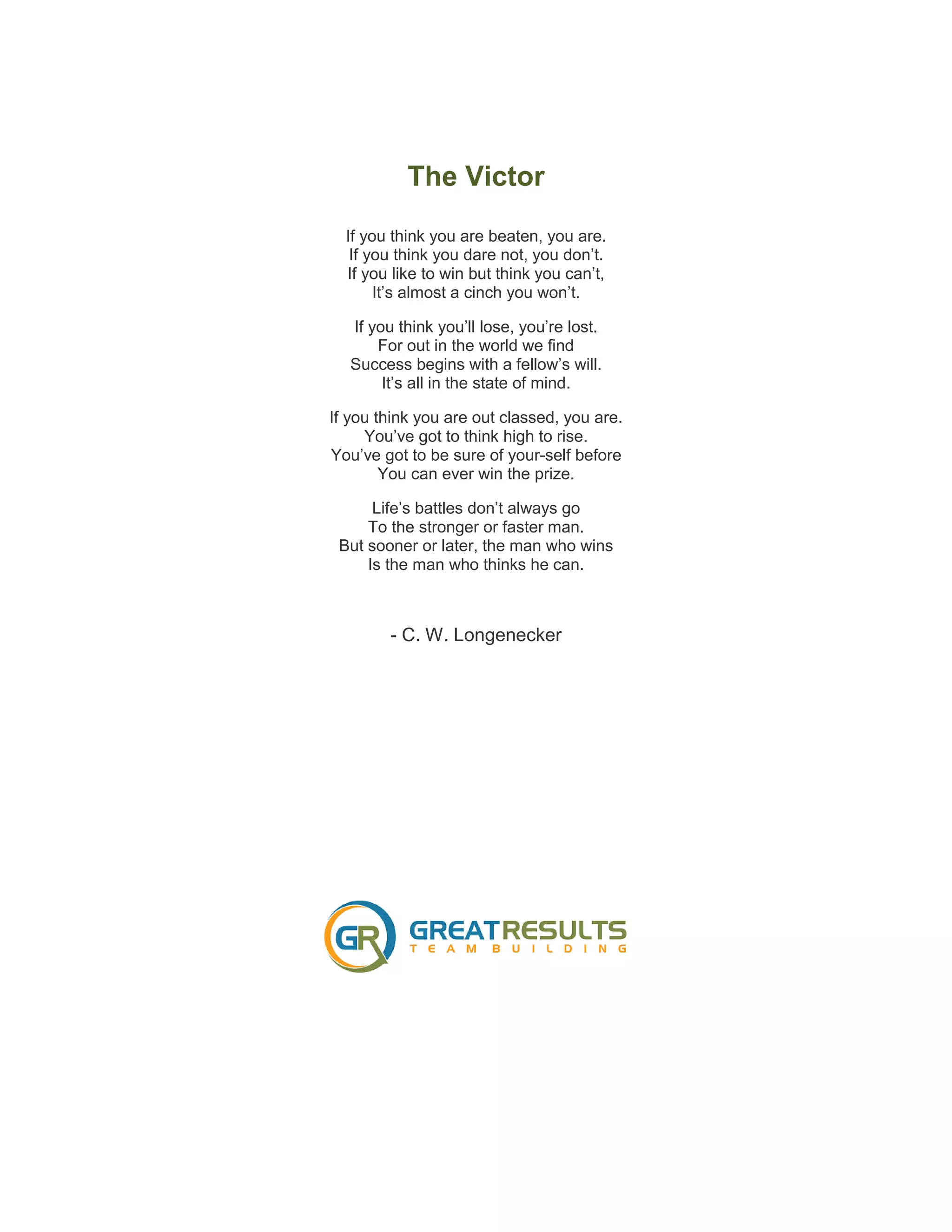 20 powerful poems to inspire your team | PDF