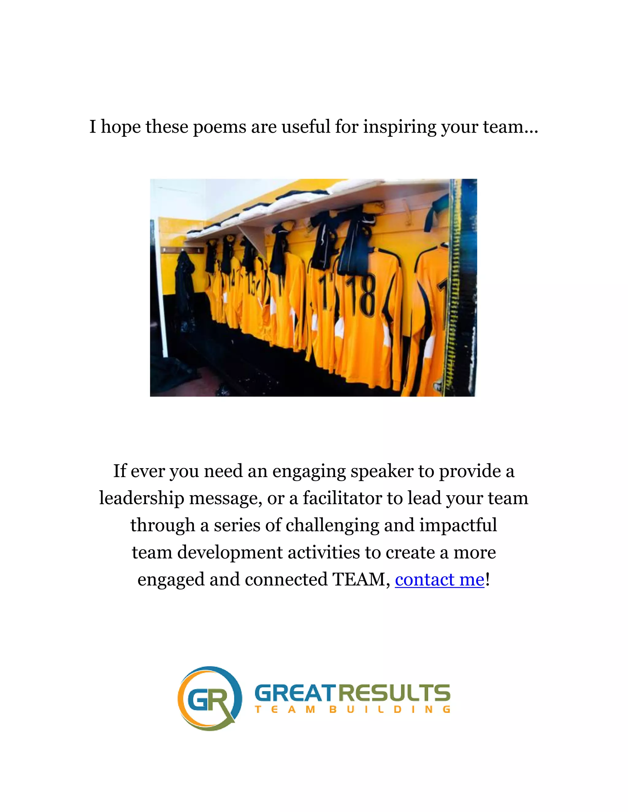 20 powerful poems to inspire your team | PDF
