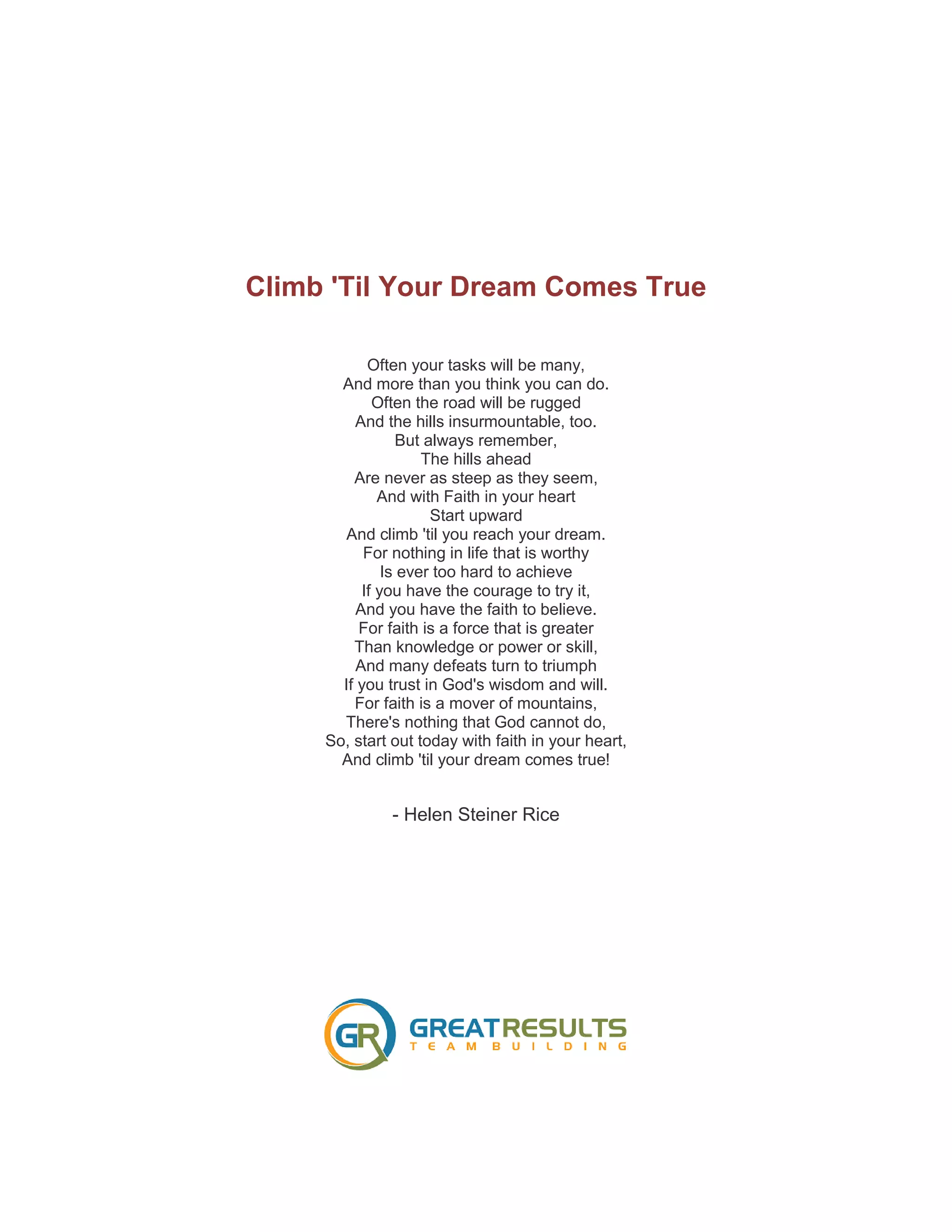 20 powerful poems to inspire your team | PDF