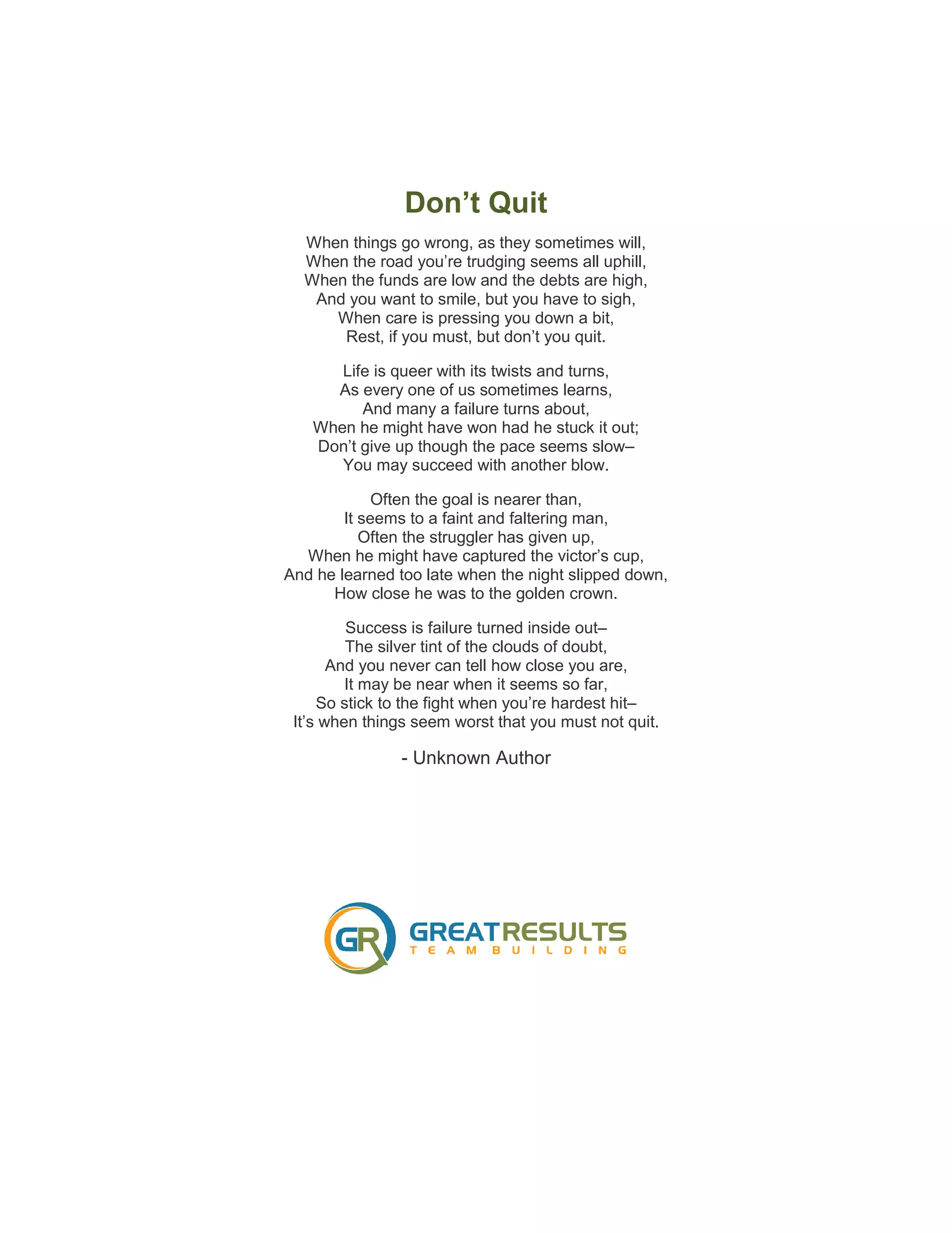 20 powerful poems to inspire your team | PDF