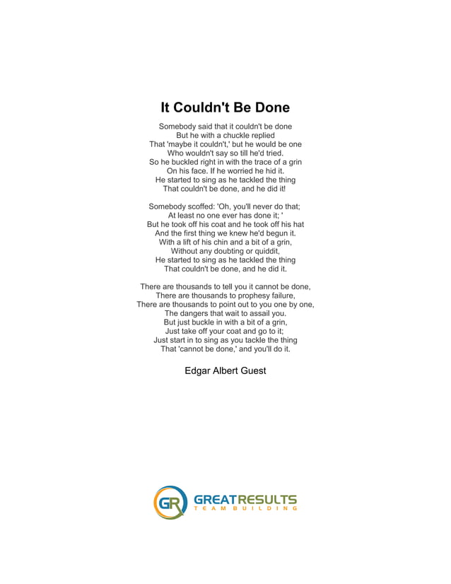 20 powerful poems to inspire your team | PDF