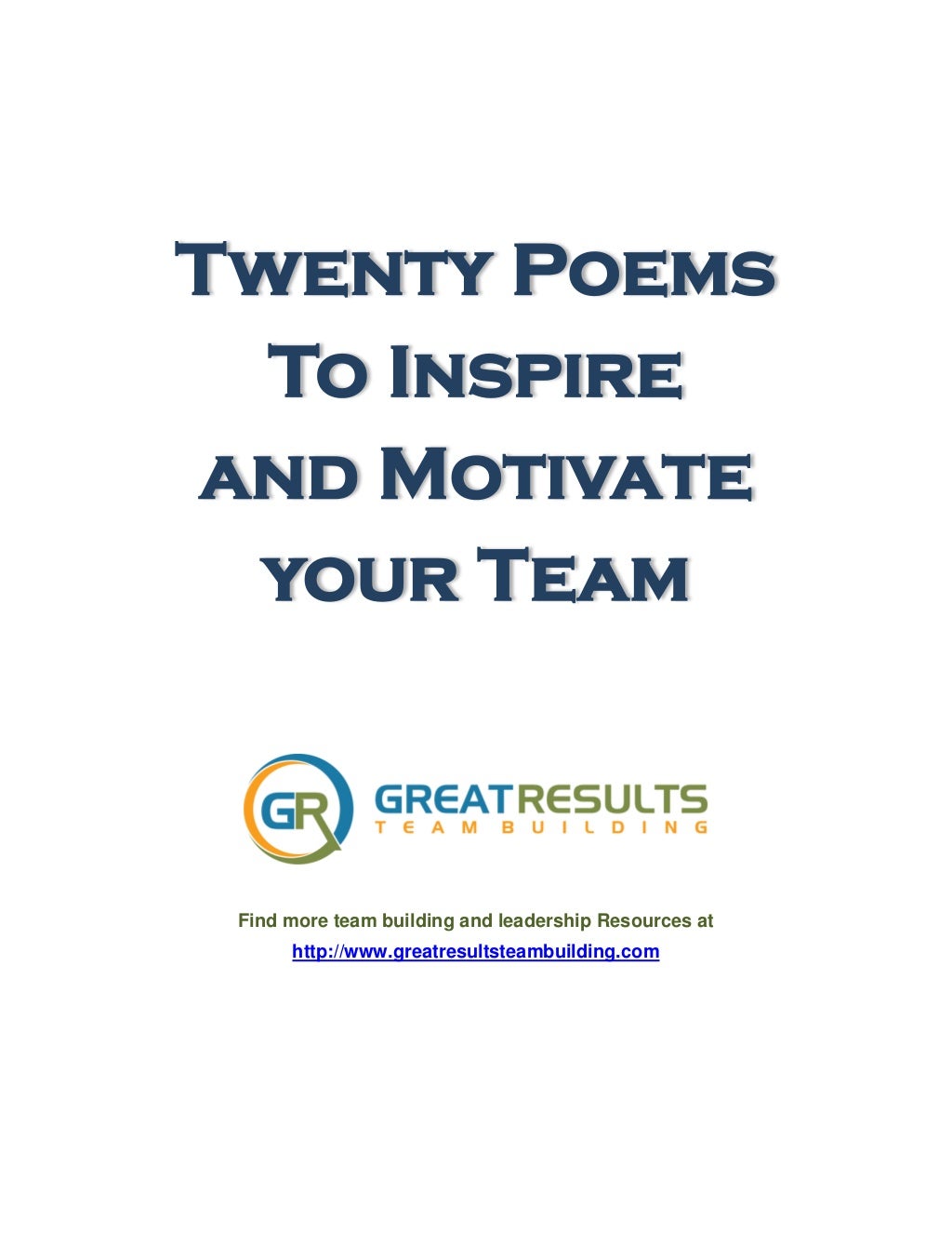 20 powerful poems to inspire your team