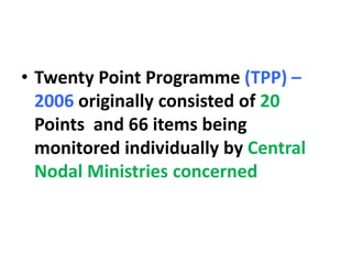 20 POINT PROGRAMME - INDIA | PPTX