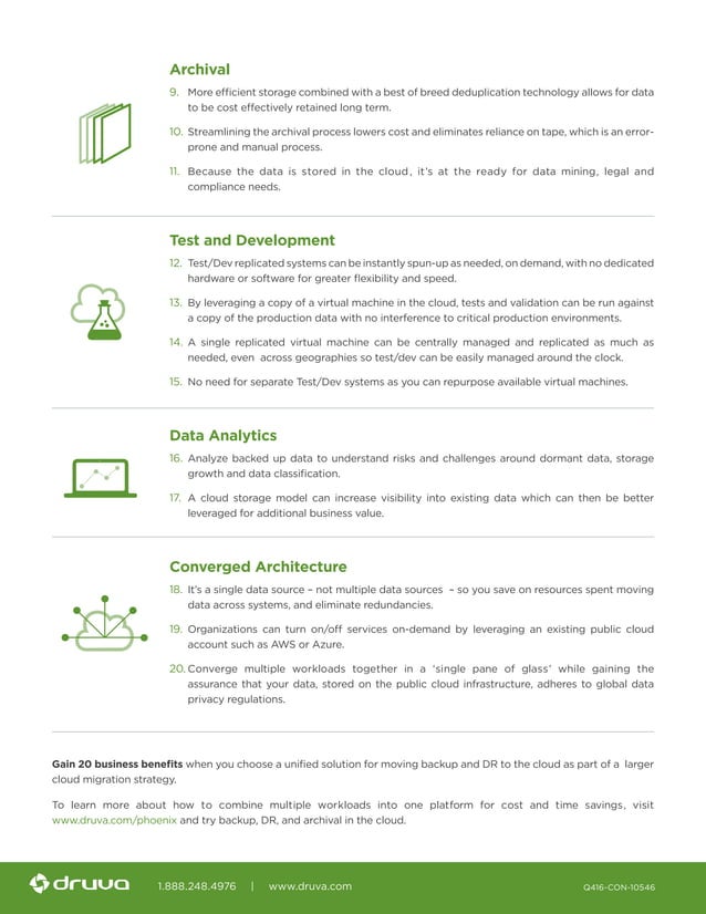 20 point checklist : why move backup and disaster recovery to the cloud ...