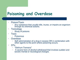 20)Poisoning And Overdose | PPT