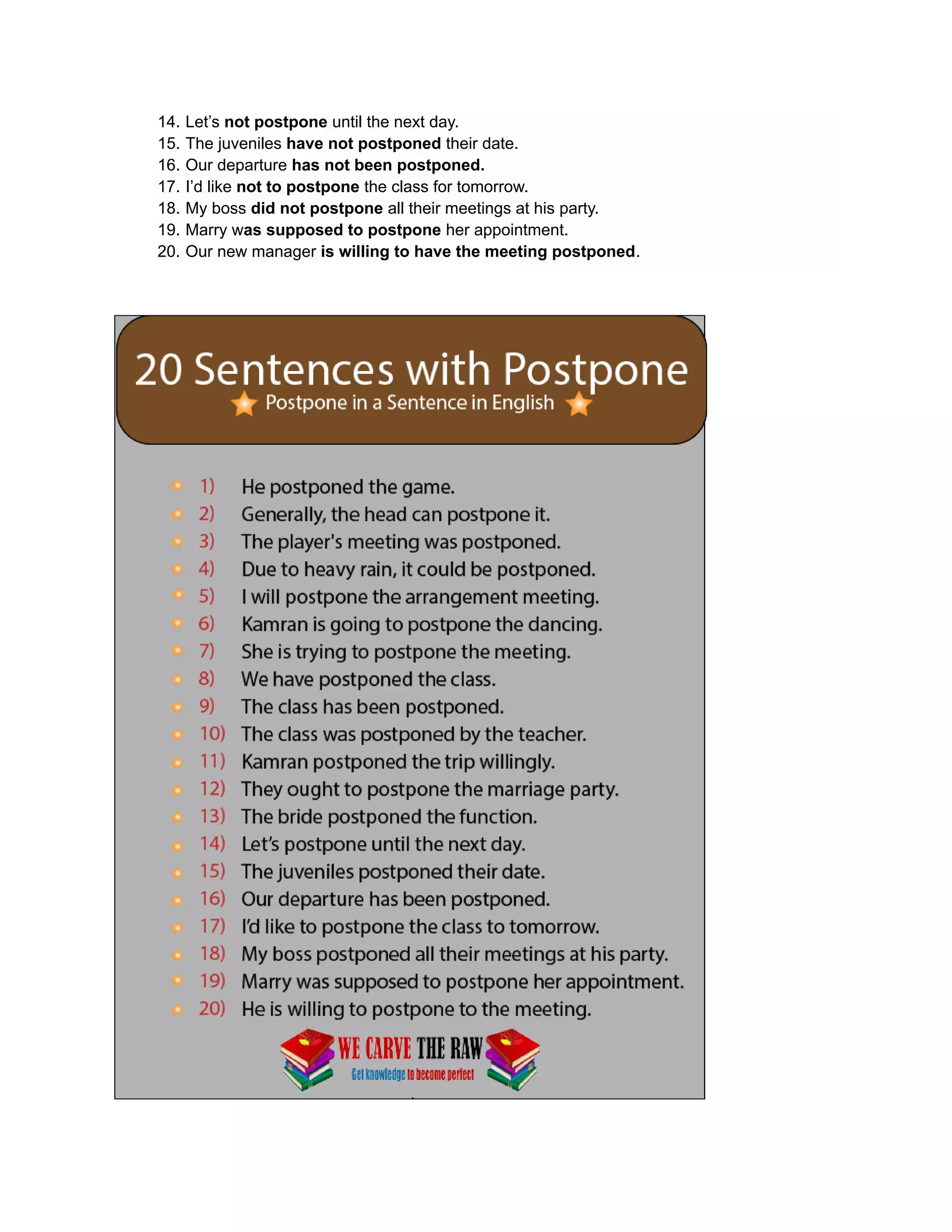 20 Positive Sentences with Postpone.pdf