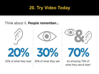 20 pre production steps to successful video content | PPT