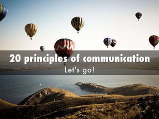 20 principles of communication | PPTX