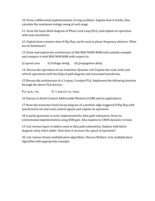 20 questions cmos ckts | PDF