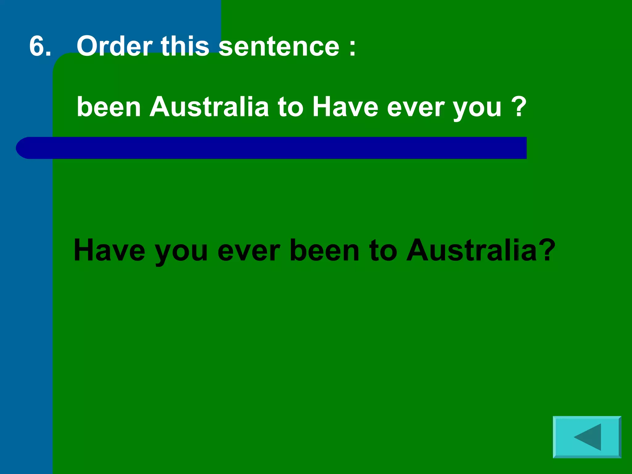 20 questions present perfect | PPT