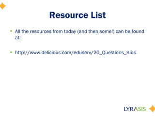 20 questions reference resources for kids | PPT