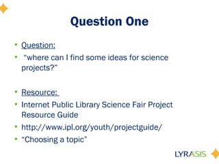 20 questions reference resources for kids | PPT