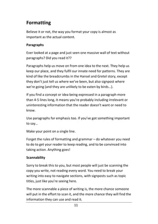 20 quick ways to improve your web copywriting | PDF