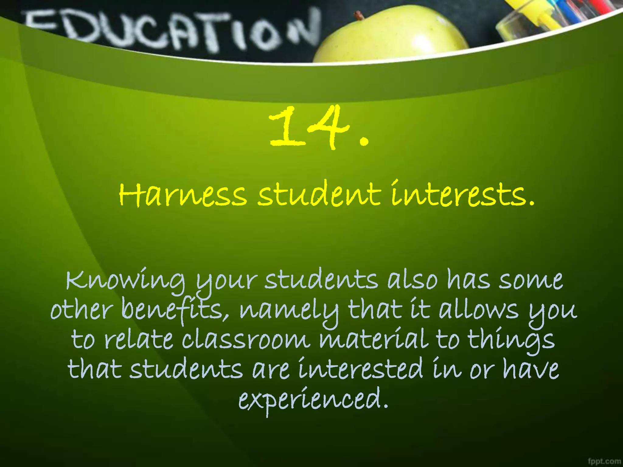 20 Quick Ways To Stimulate Student Interest in Class | PPTX