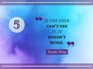 20 Quotes For Your Pin-Up Board About UX | PPT