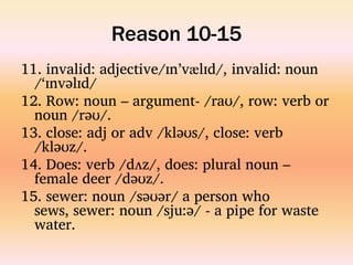20 reasons why English sucks | PPSX
