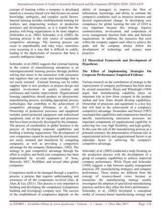 Role of Learning Process in Capability Development and Business Performance of East Java ...