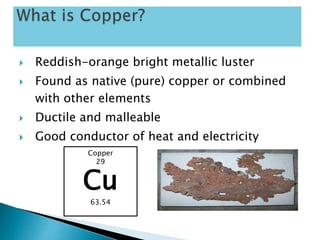 Copper manufacturing process | PPTX